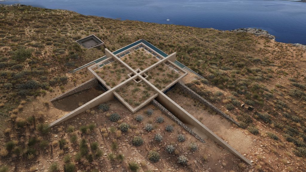 Crossed Lines | Contemporary Cycladic Architecture